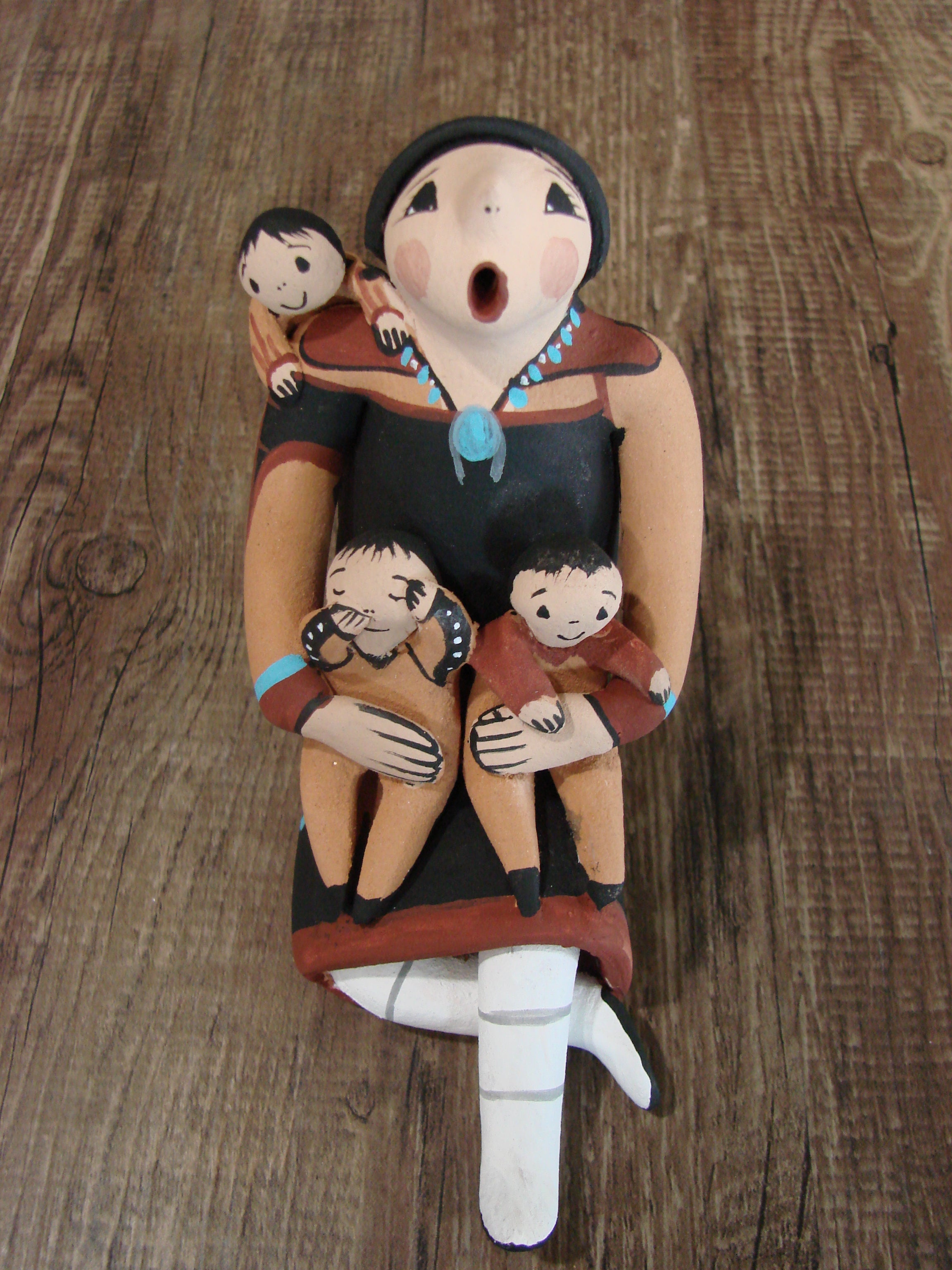 Native American Jemez Handmade Clay Storyteller by Lucero– NTNM