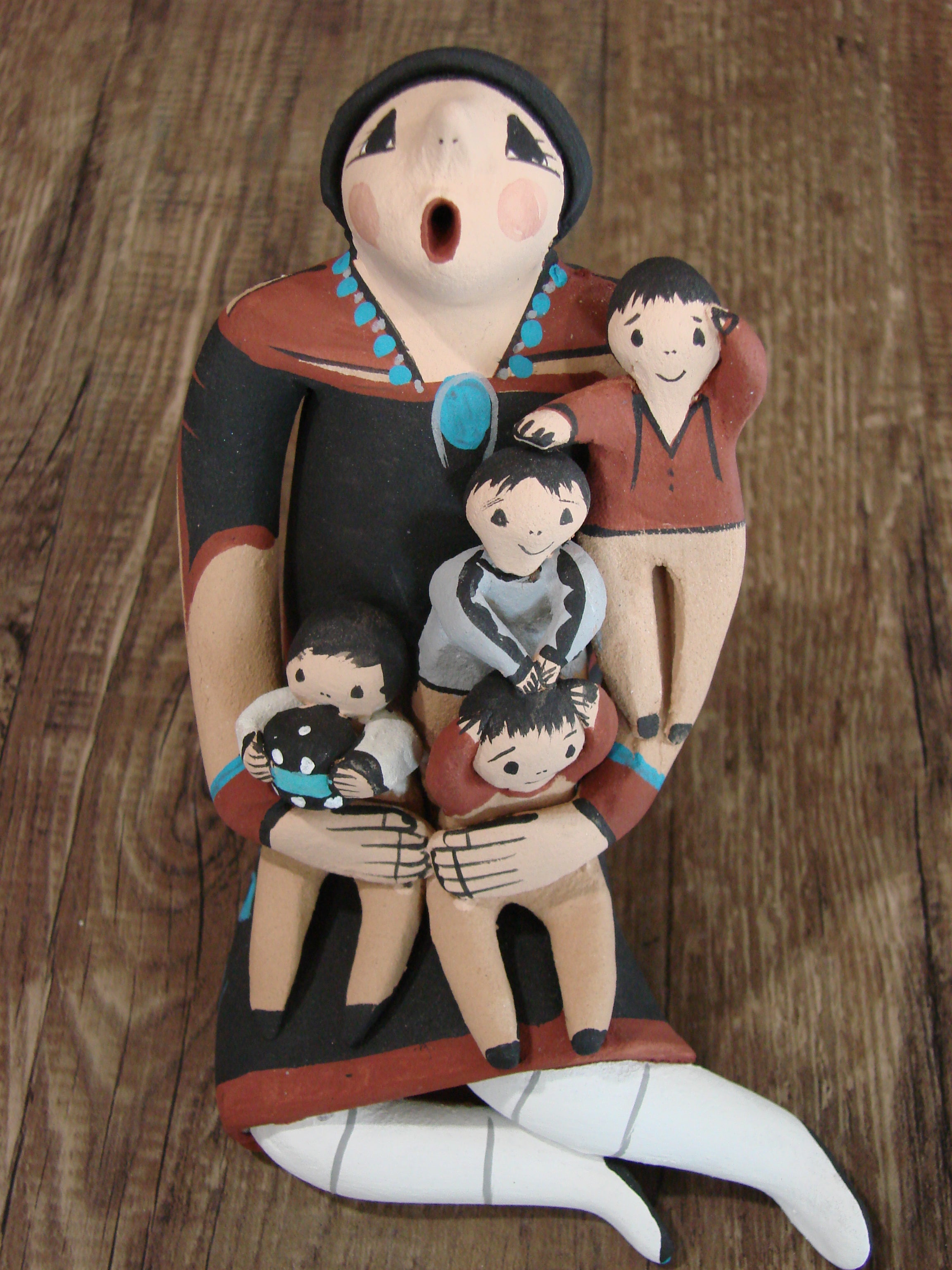 Native American Jemez Handmade Clay Storyteller by Lucero– NTNM