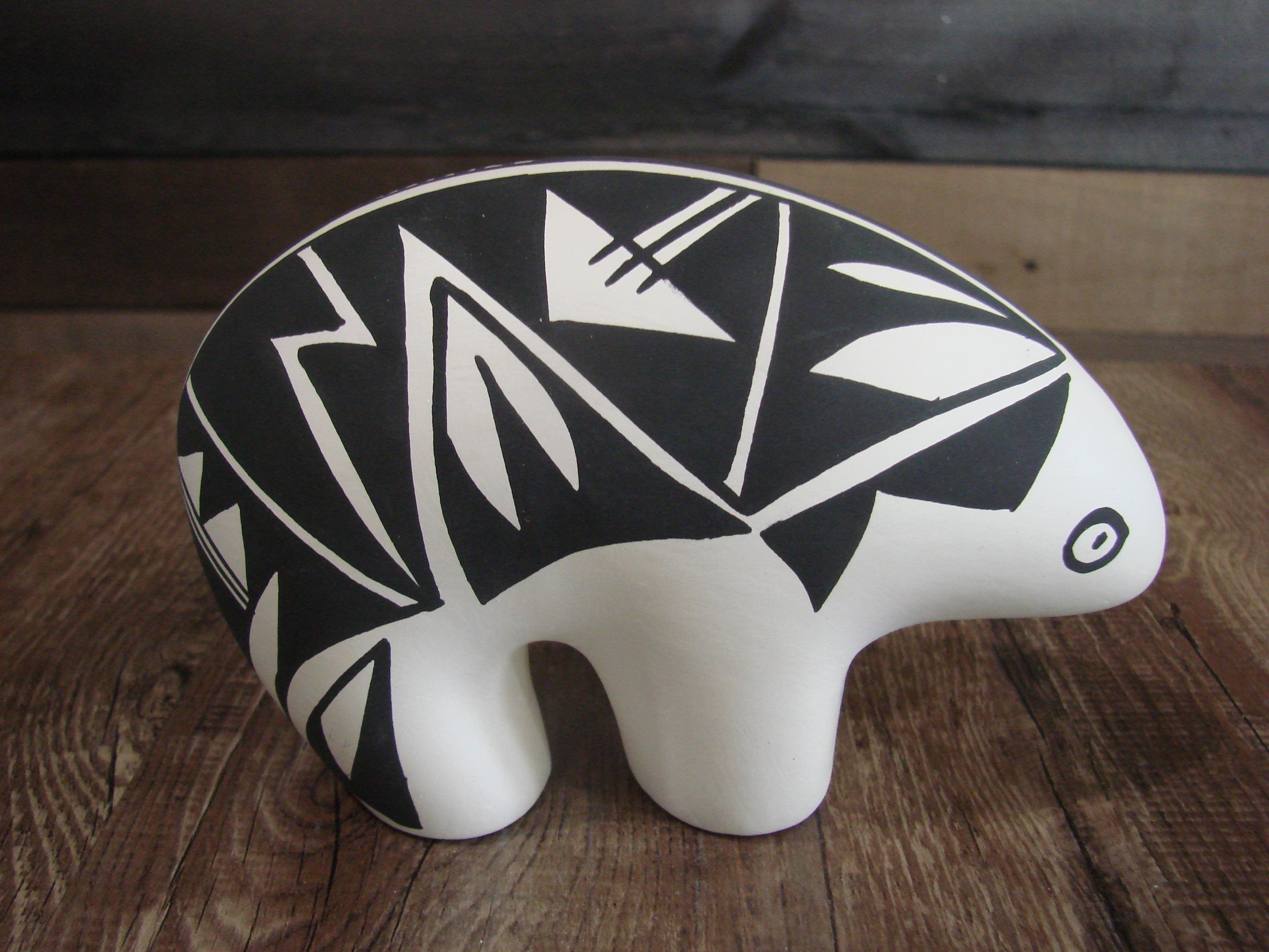 Native American Hand Painted Acoma Bear Pottery by Concho– NTNM