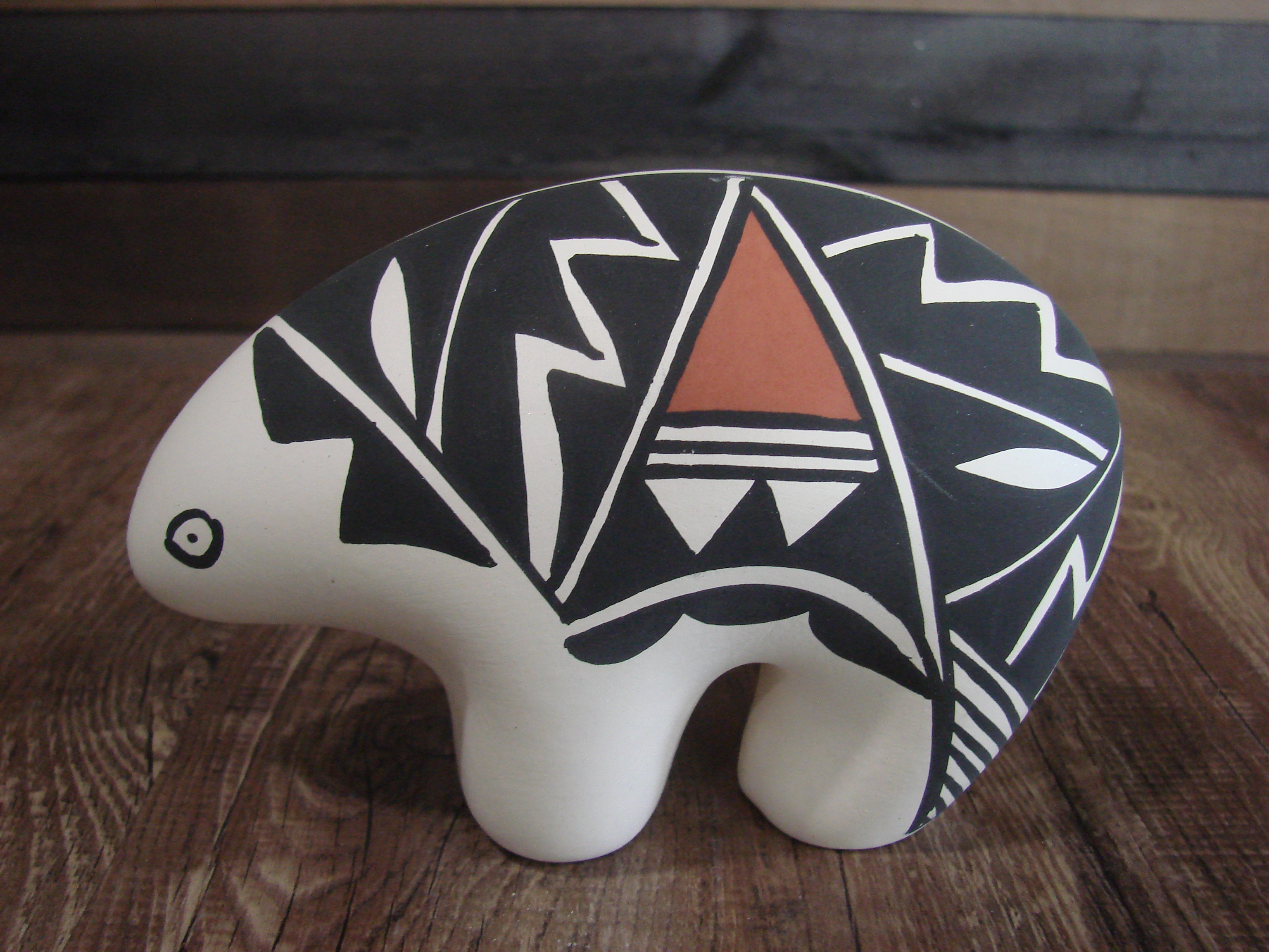 Native American Hand Painted Acoma Bear Pottery by Concho– NTNM