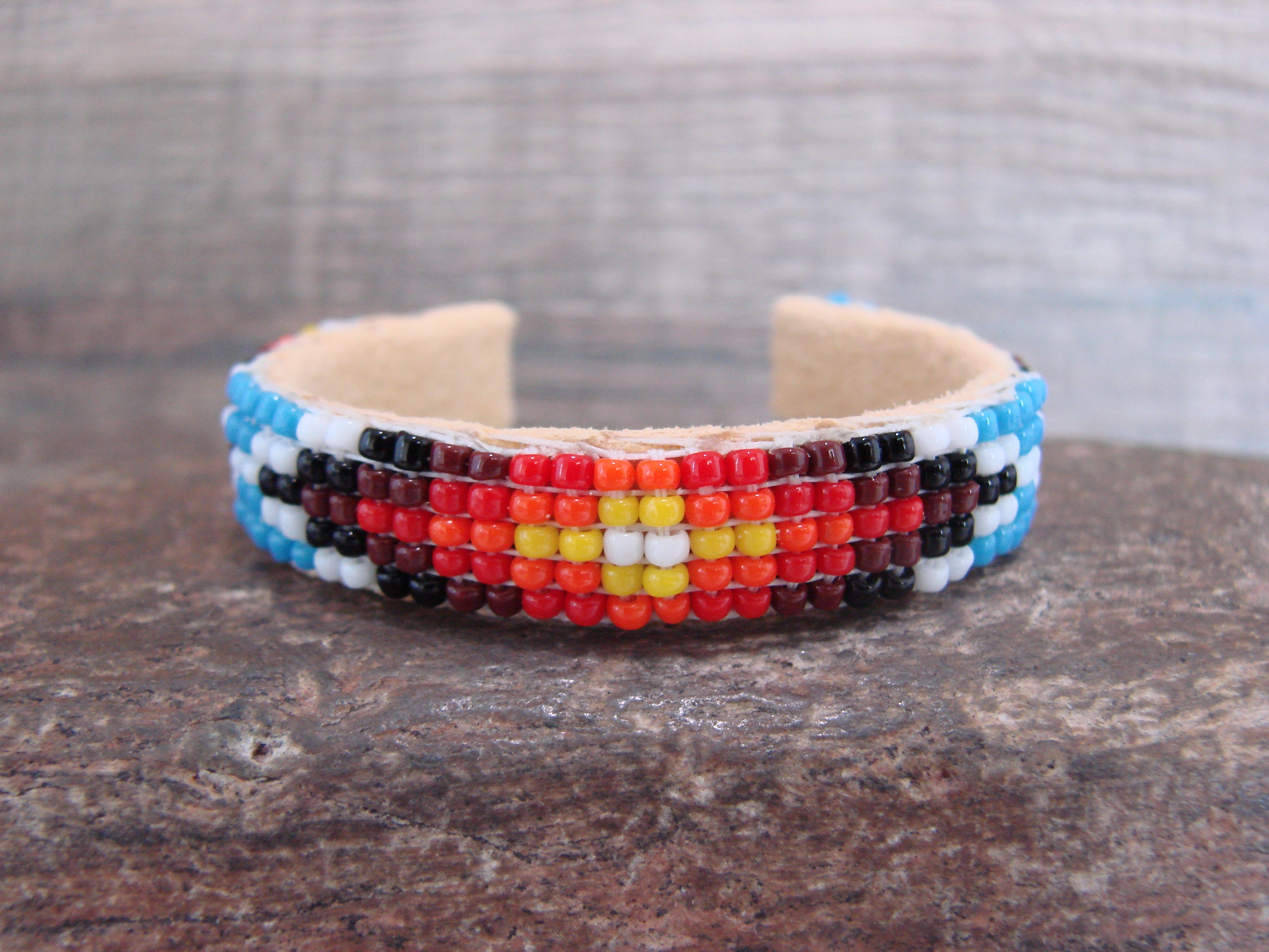 Navajo Indian Hand Beaded Baby / Child's Bracelet by Jackie Cleveland– NTNM