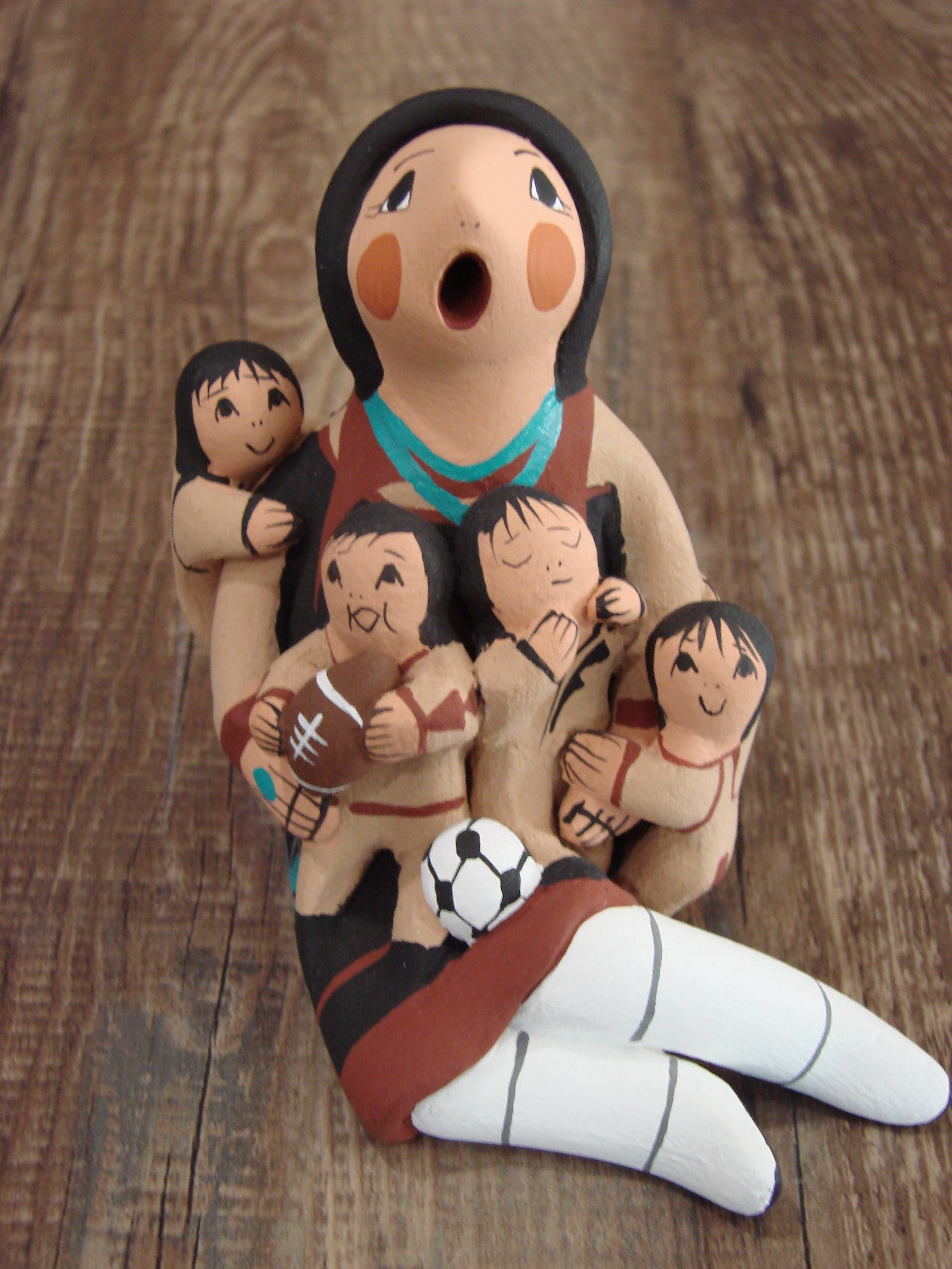 Native American Jemez Hand Sculpted Clay Storyteller by Lucero– NTNM